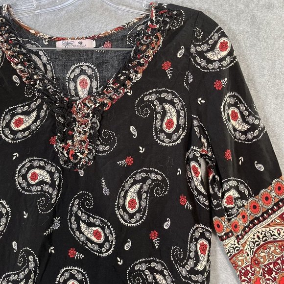 Blossom by P | Tops | Blossom By P Tunic Blouse Womens Small Boho ...